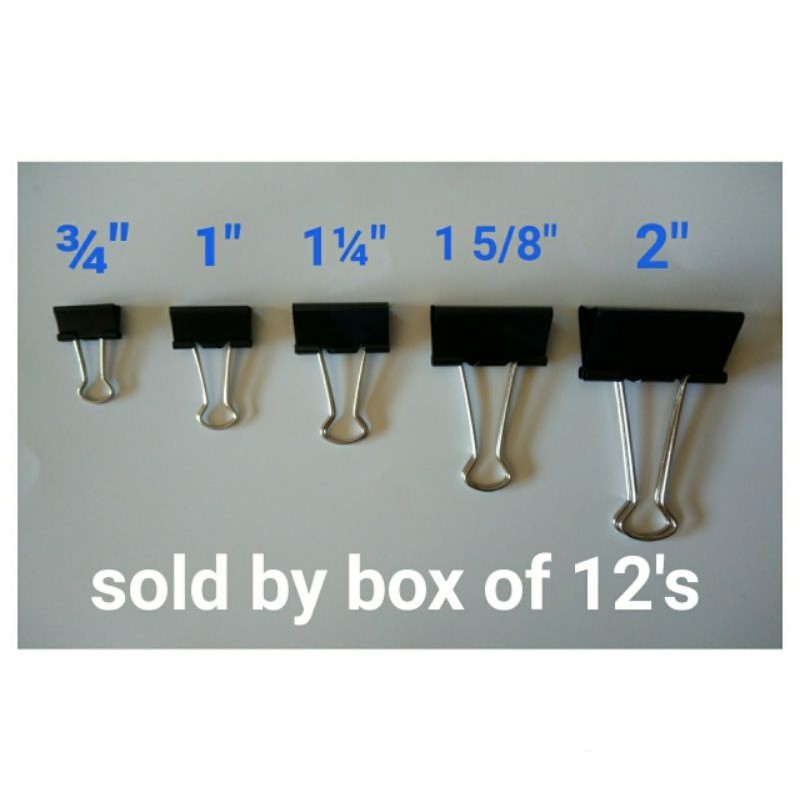 SMITH BINDER CLIPS BLACK 1"INCH (1DOZEN PER BOX) SOLD PER BOX | Shopee ...