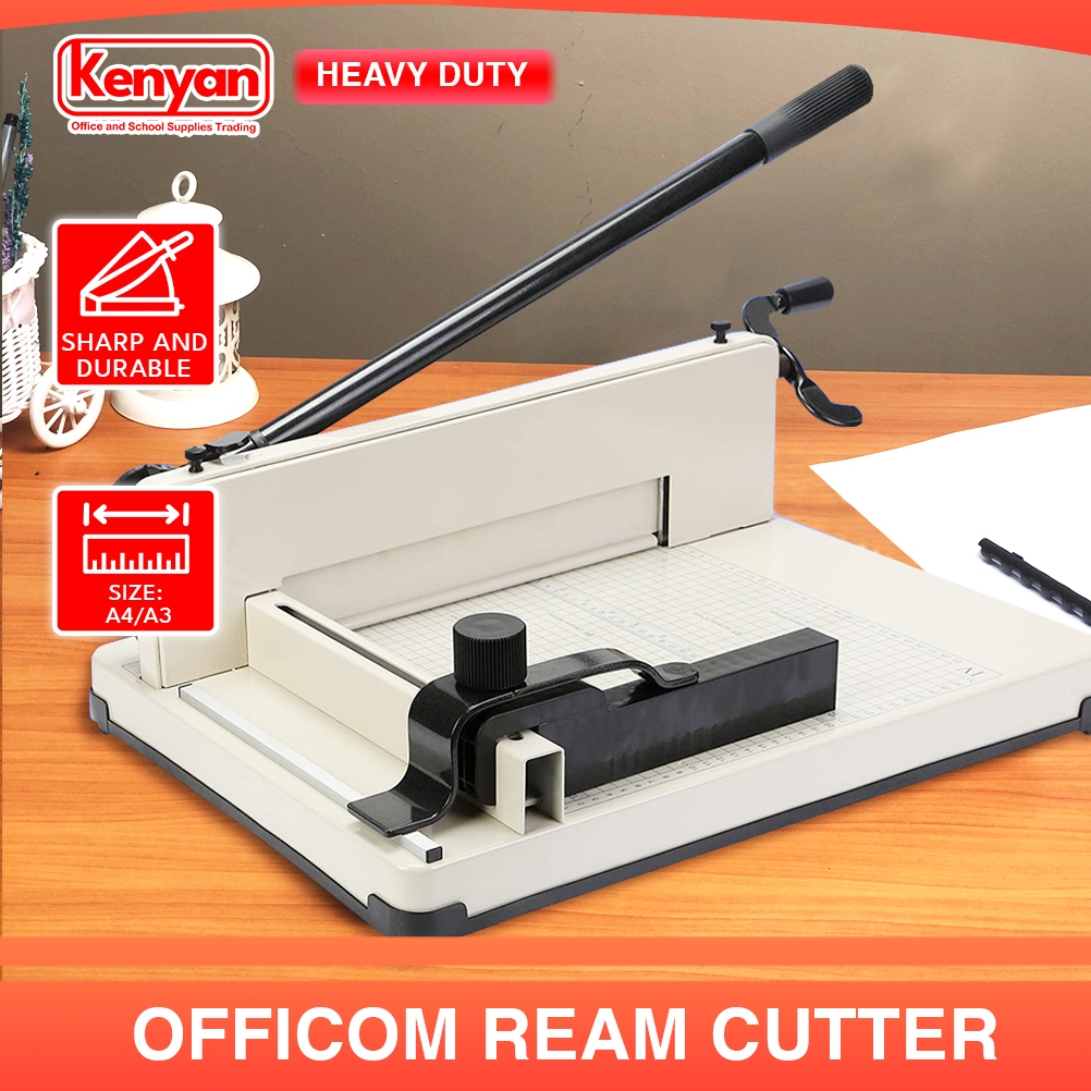 Ream Cutter A4 & A3 Size Heavy-Duty Paper Cutter Officom Sharp ...