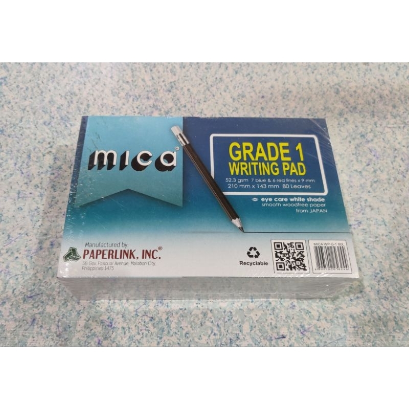 1 Ream Mica Grade 1 Pad Paper 10 pads 80 leaves | Shopee Philippines