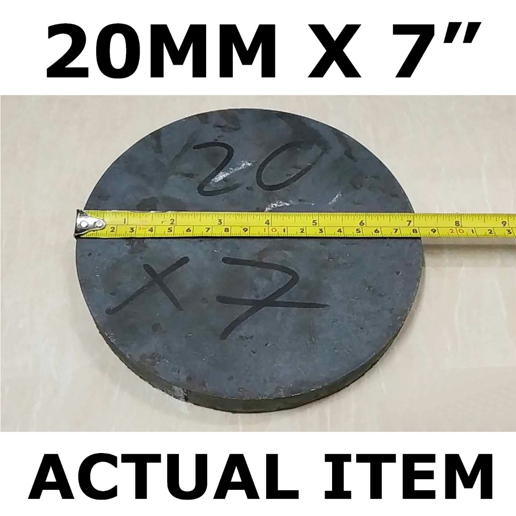 MS BASE PLATE 20MM X 7" MILD STEEL CIRCLE