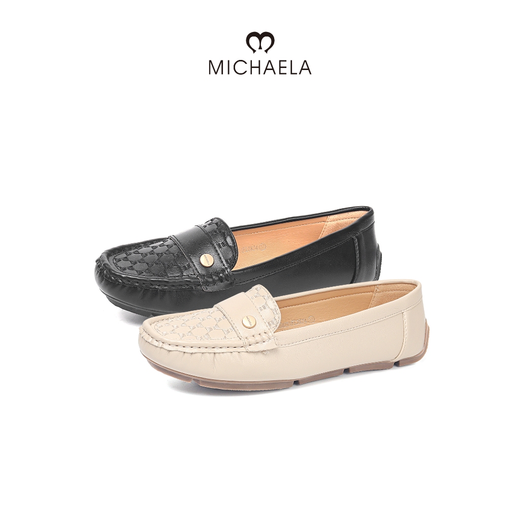 MICHAELA Embroidery Loafers for Women Square Toe Upgrade Anti-Slip ...