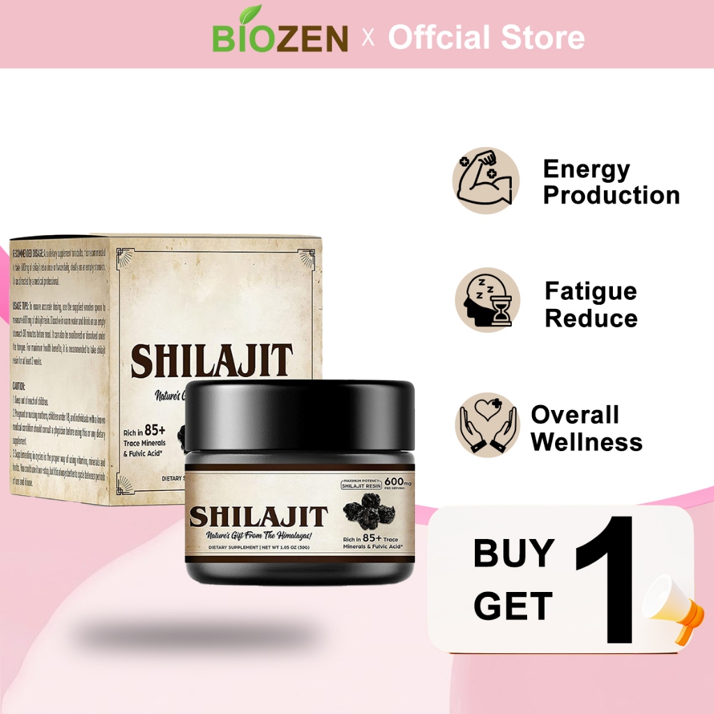 Shilajit Pure Himalayan Organic Shilajit Resin -600mg Maximum Potency Natural Organic Shilajit ...