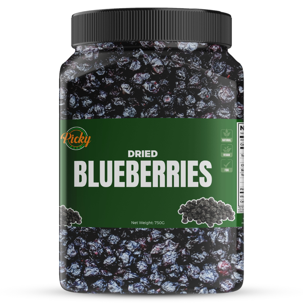 Picky Dried Blueberries, Premium Natural(Unsweetened) -Dried Fruits ...