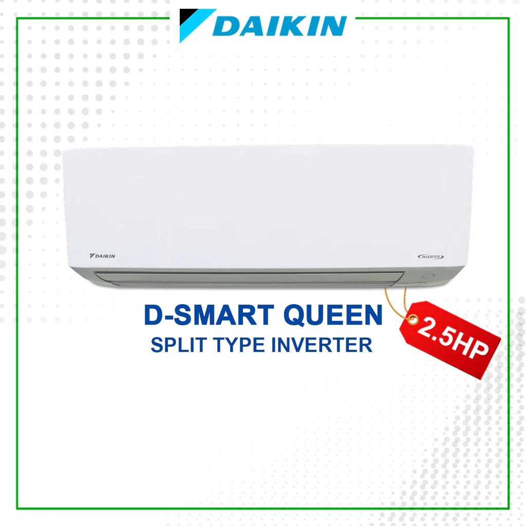 Daikin D Smart Queen 2 5hp Split Type Inverter Ftkc60ava Shopee