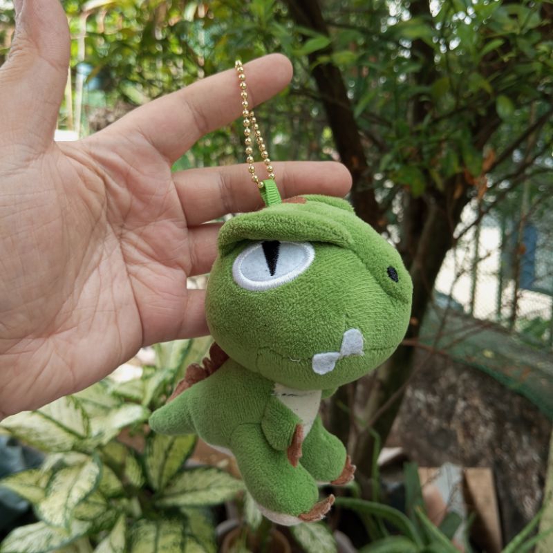Little Green Dinosaur Keychain Plush | Shopee Philippines