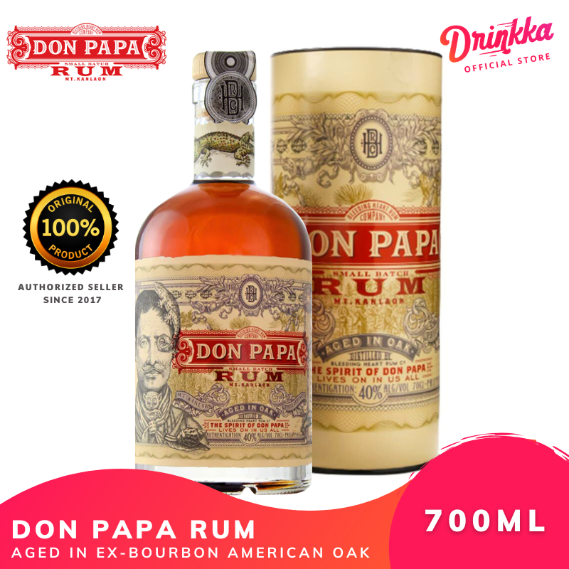 Don Papa Rum 7 Year Old 700ml Aged in Ex-Bourbon American Oak 40% ABV ...