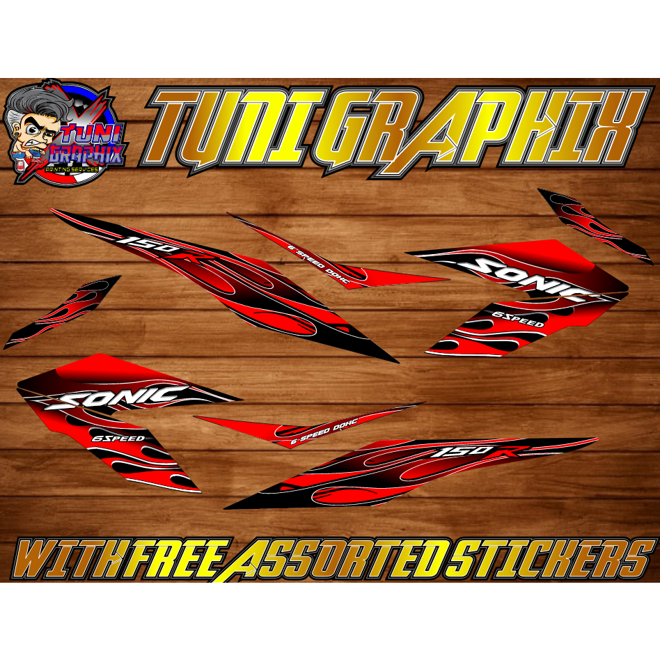 KAWASAKI FURY 125 CLASSIC FIRE STICKER DECALS | Shopee Philippines