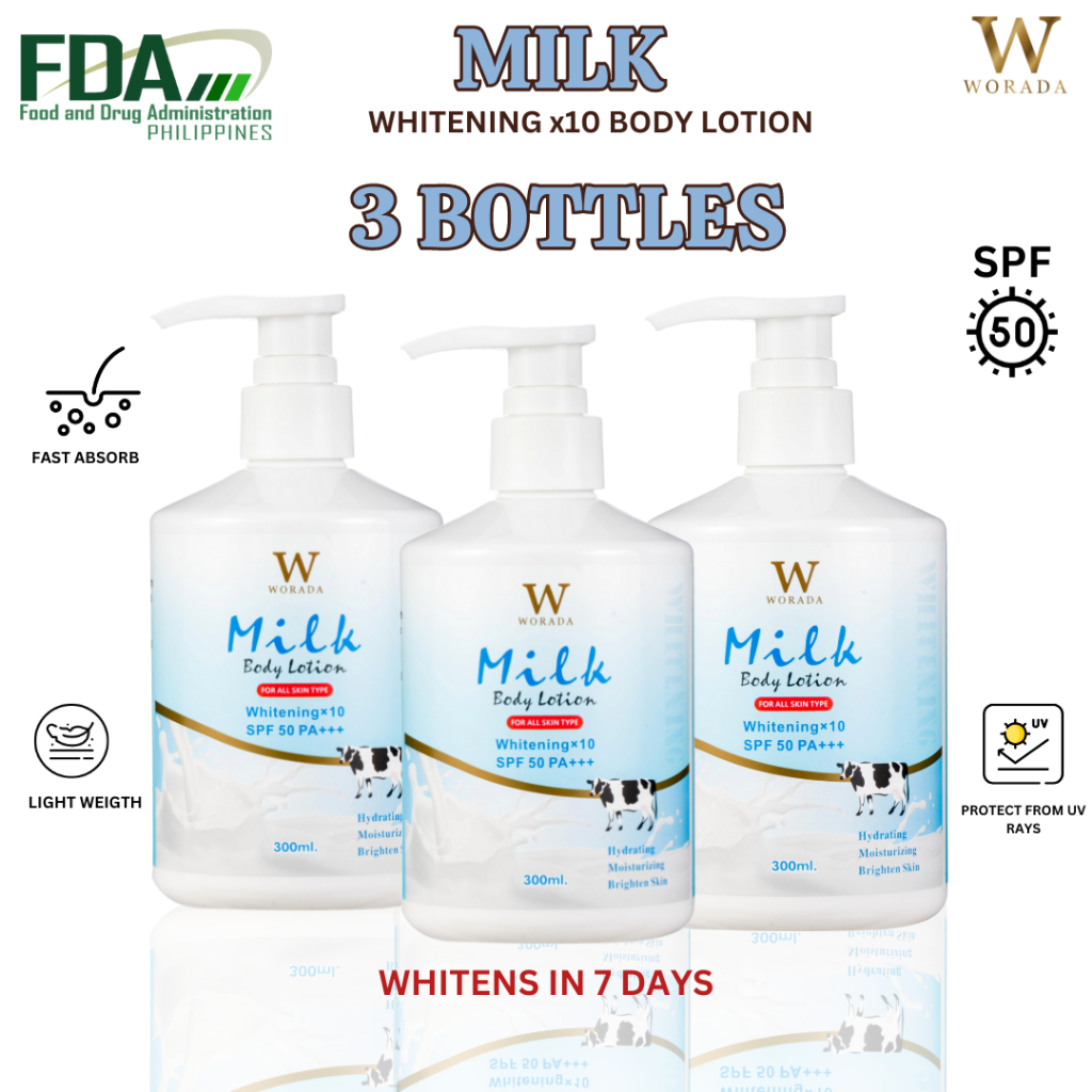 Worada Whitening X10 Spf 50 Pa Papaya Lotion Gluta Acid And Papaya Extract Whitening Lotion