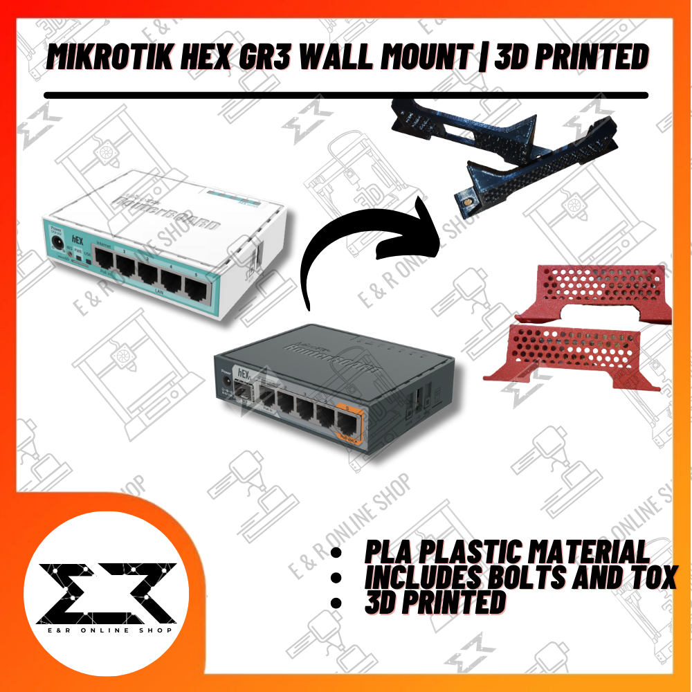 M1KROT1K Hex Gr3 / Hex S Wall Mount 3D Printed | Shopee Philippines