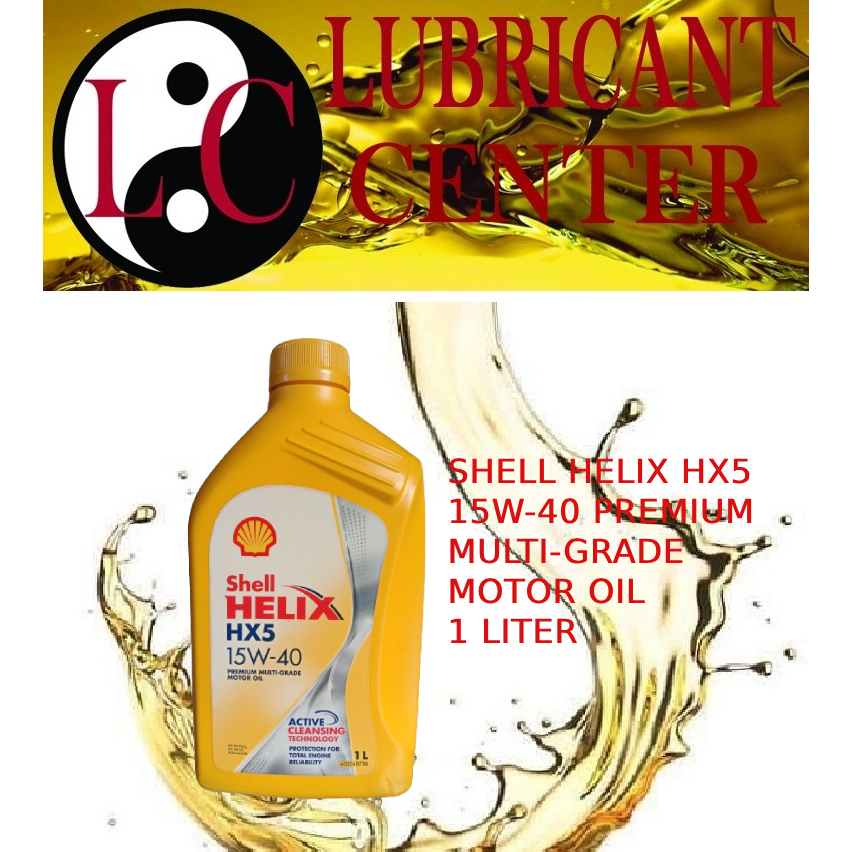 SHELL HELIX HX5 15W-40 PREMUIM MULTI-GRADE MOTOR OIL 1 LITER | Shopee ...
