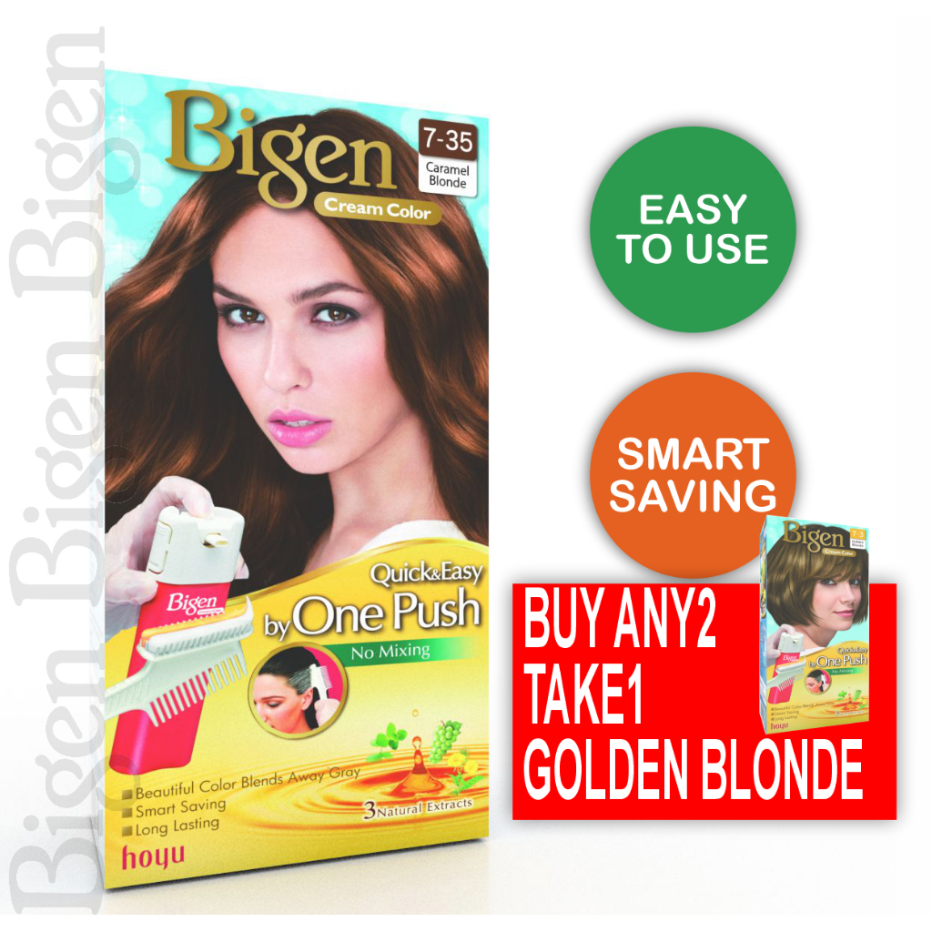 Bigen Cream Color "One Push" (11 colors available) - Hair Color ...