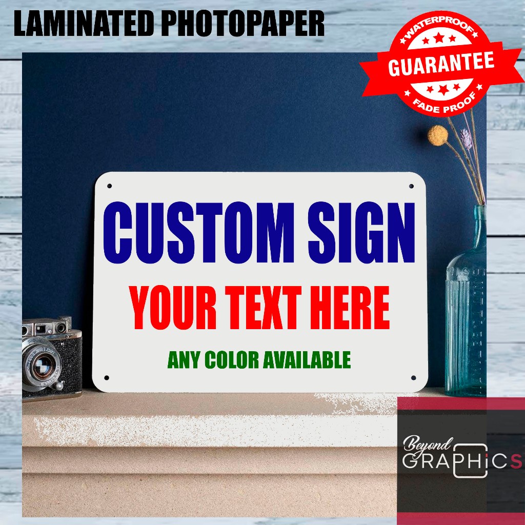 Customized Signages | Custom Design | Sticker PVC | Sign Boards ...