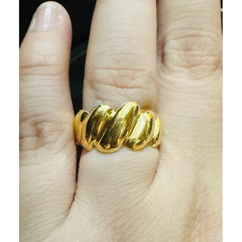 18K Saudi Gold Ladies Ring | Shopee Philippines