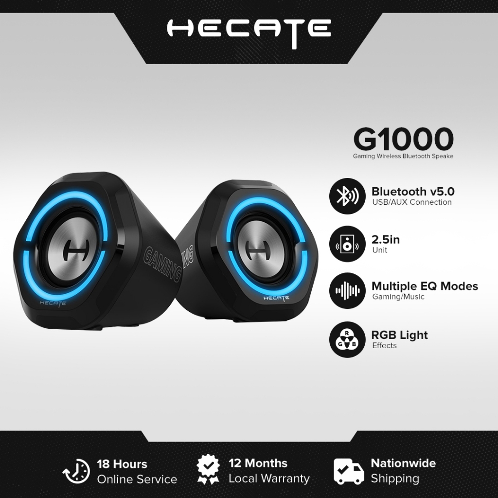 Hecate G1000 Gaming Wireless Bluetooth Speaker Audio Desktop Computer ...