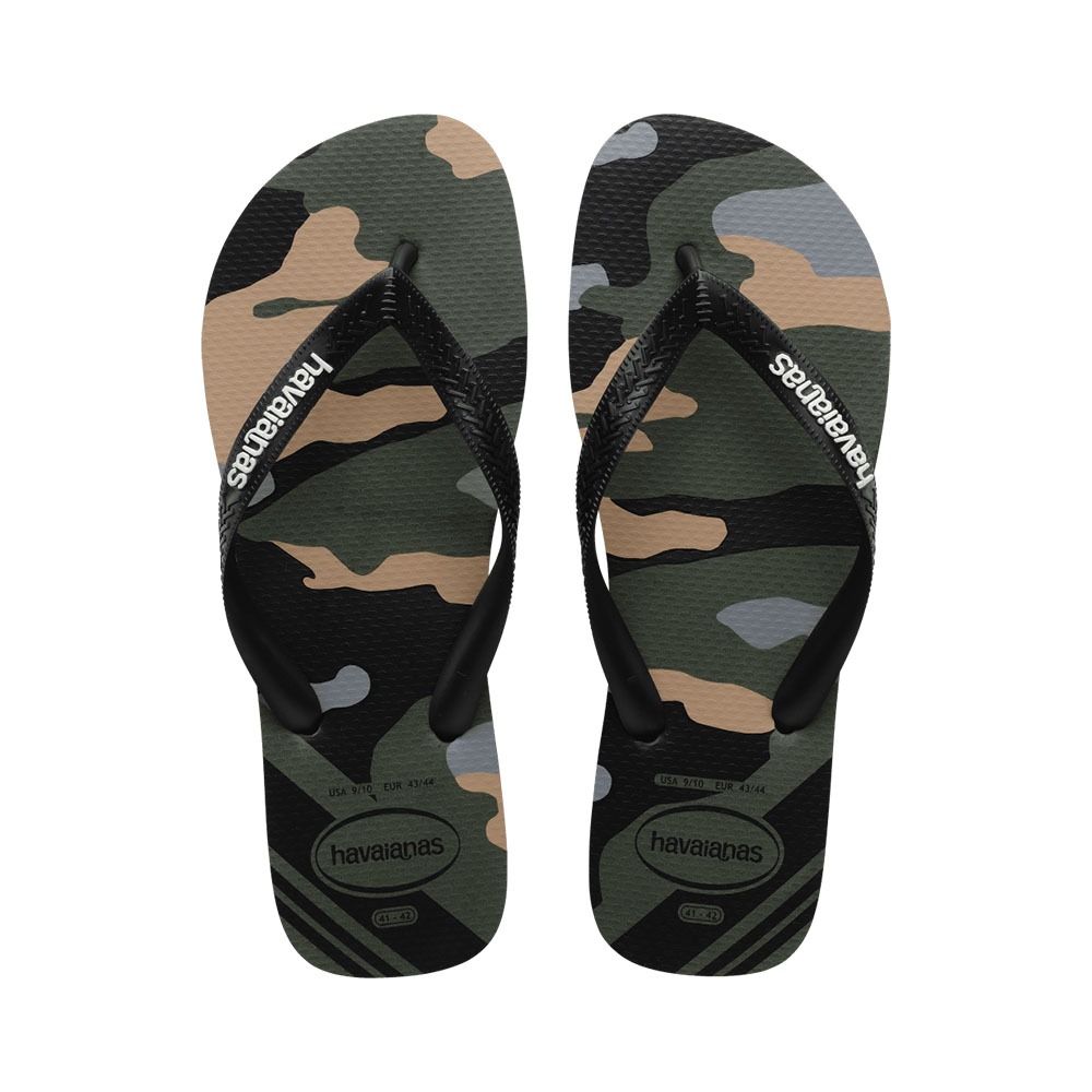 Havaianas Top Camu Green Olive/Black | Shopee Philippines