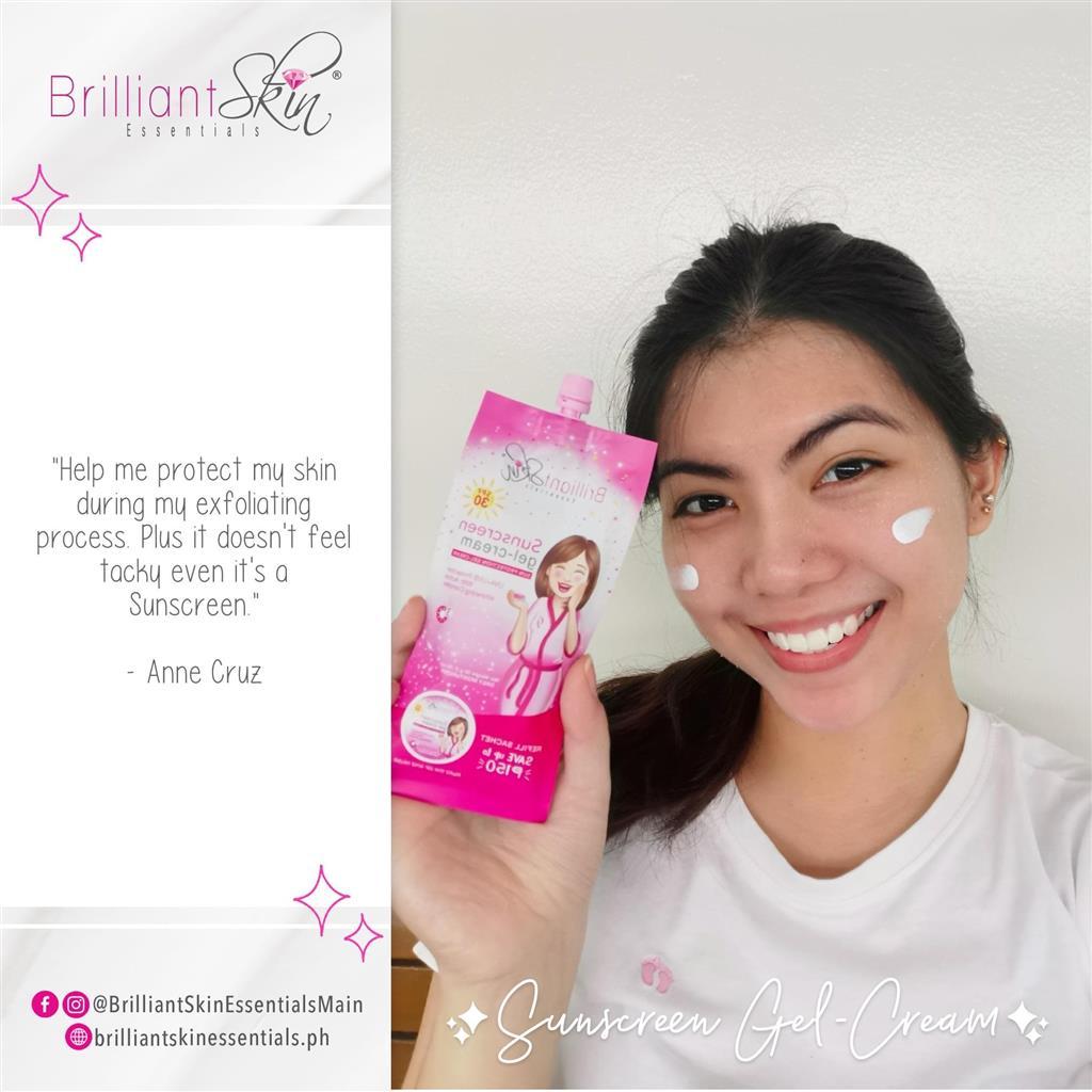 Brilliant Skin Sunblock Sunscreen Sachet 50g BIG | Gel-Cream Cream that will not disappoint you ...