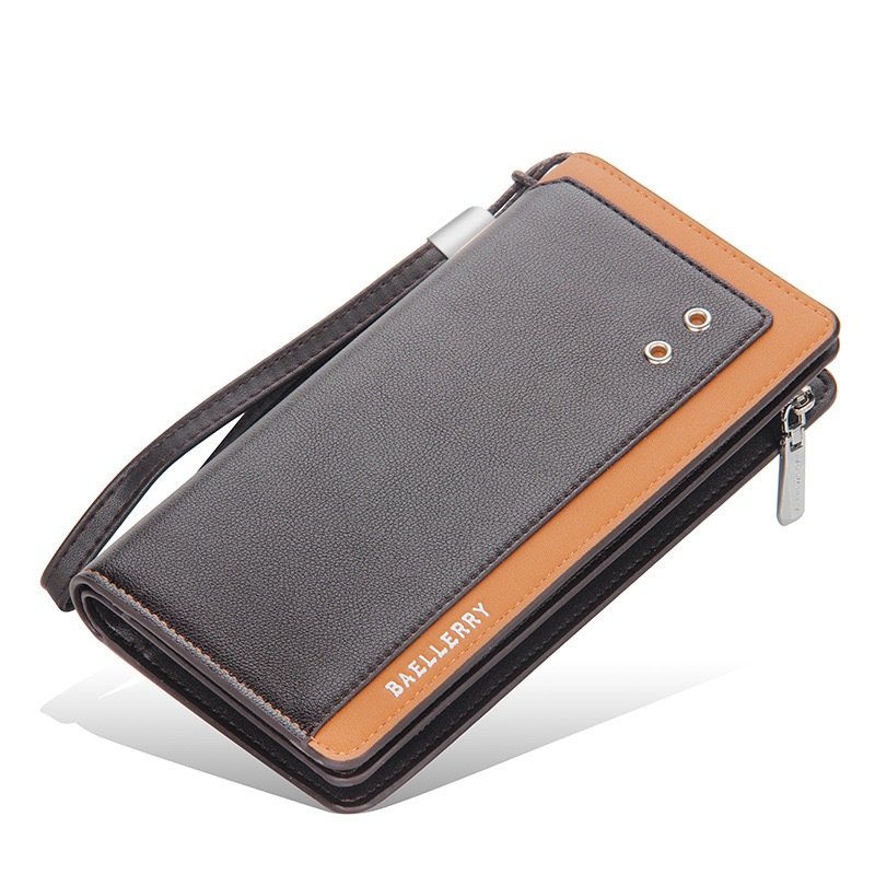 fs bag#9006 korean leather zipper long wallet uisex bag | Shopee ...