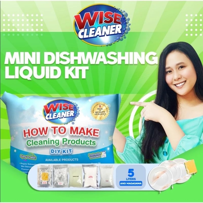 MINI DISHWASHING LIQUID KIT WISE CLEANER | Shopee Philippines