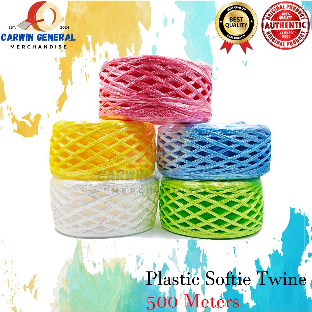 Plastic Softie Twine Plastic Straw Tali 500m | Shopee Philippines