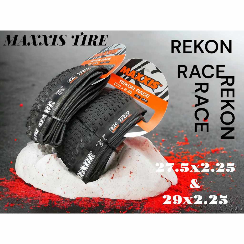 TUBELESS BICYCLE TIRE 27.5 / 29R X 2.20 2.25 MAXXIS IKON/REKON RACE/CROSSMARARK FOLDING EXO ...