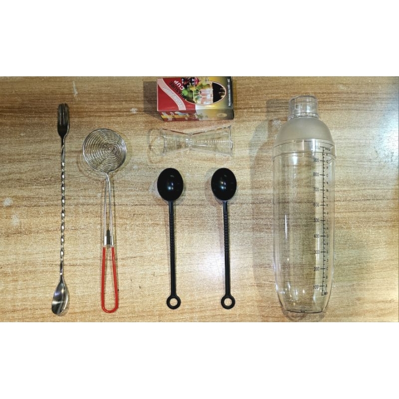 Milktea Basic Equipment Set | Shaker, Stirrer, Strainer, Scoops, Jigger ...