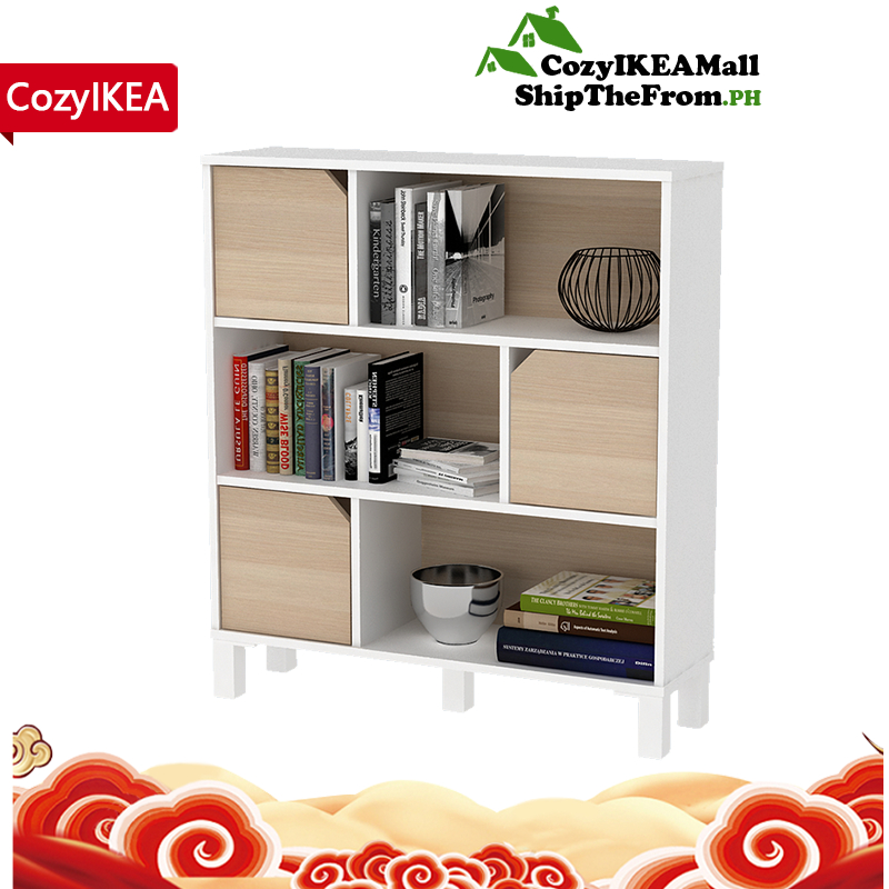 CozyIKEA Storage cabinet floor-standing bookshelf storage rack ...