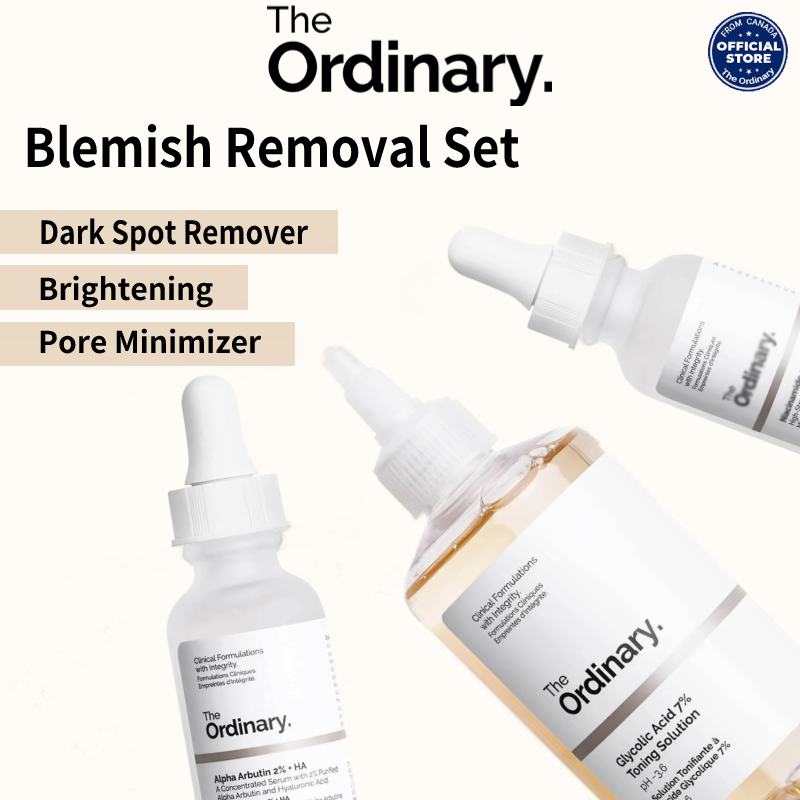 The Ordinary Blemish Removal Set Alpha Arbutin 2% + Glycolic Acid 7% ...