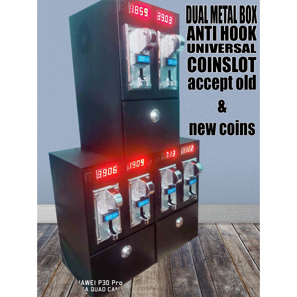 DUAL BOX METAL FOR PISONET (PISO, LIMA, UNIVERSAL) | Shopee Philippines