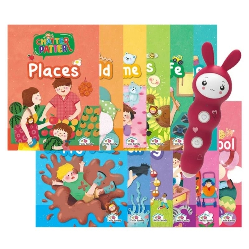 Chatter Patter 12 Books and 100 cards with Talking Pen | Shopee Philippines