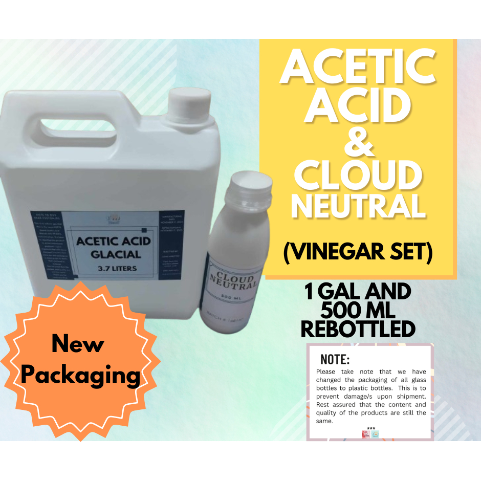 VINEGAR SET - ACETIC ACID GALLON AND CLOUD NEUTRAL 500ML - NEW ...