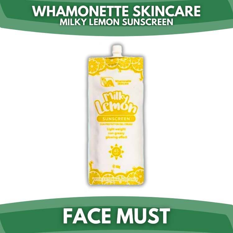 Whamonette | Milky Lemon Sunscreen 50g | Glowing Skin | Light Weight ...