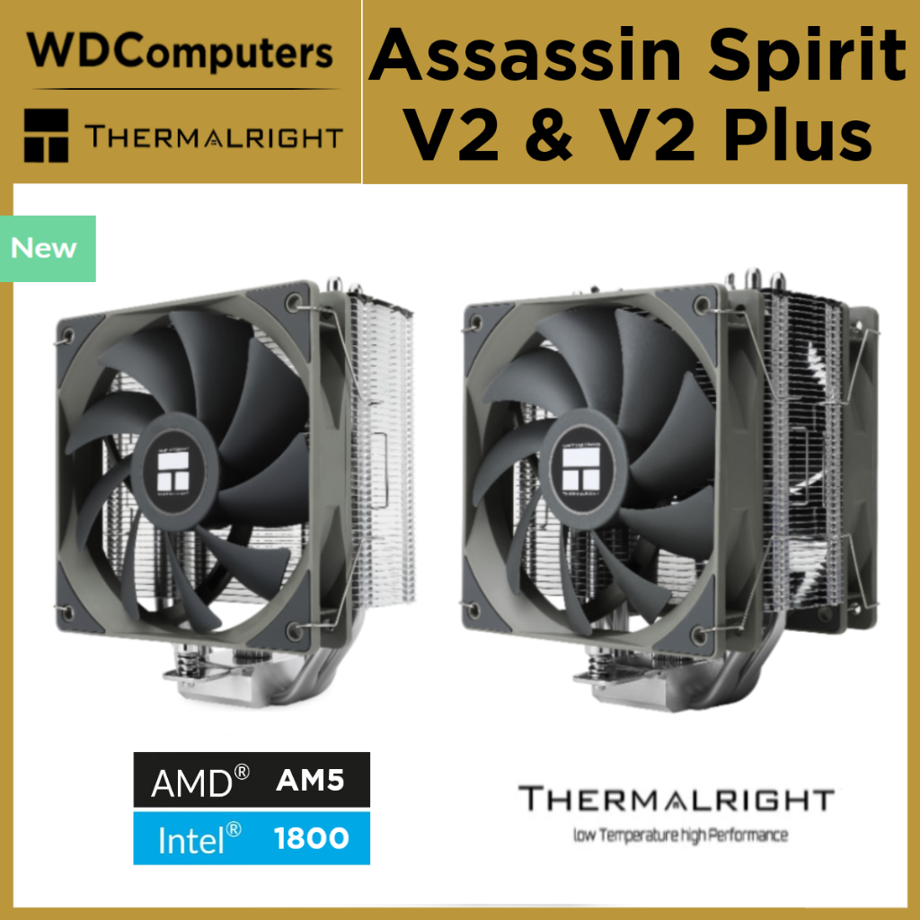 Thermalright Assassin Spirit 120 V2 CPU Air Cooler, AS120 V2 Plus Intel ...