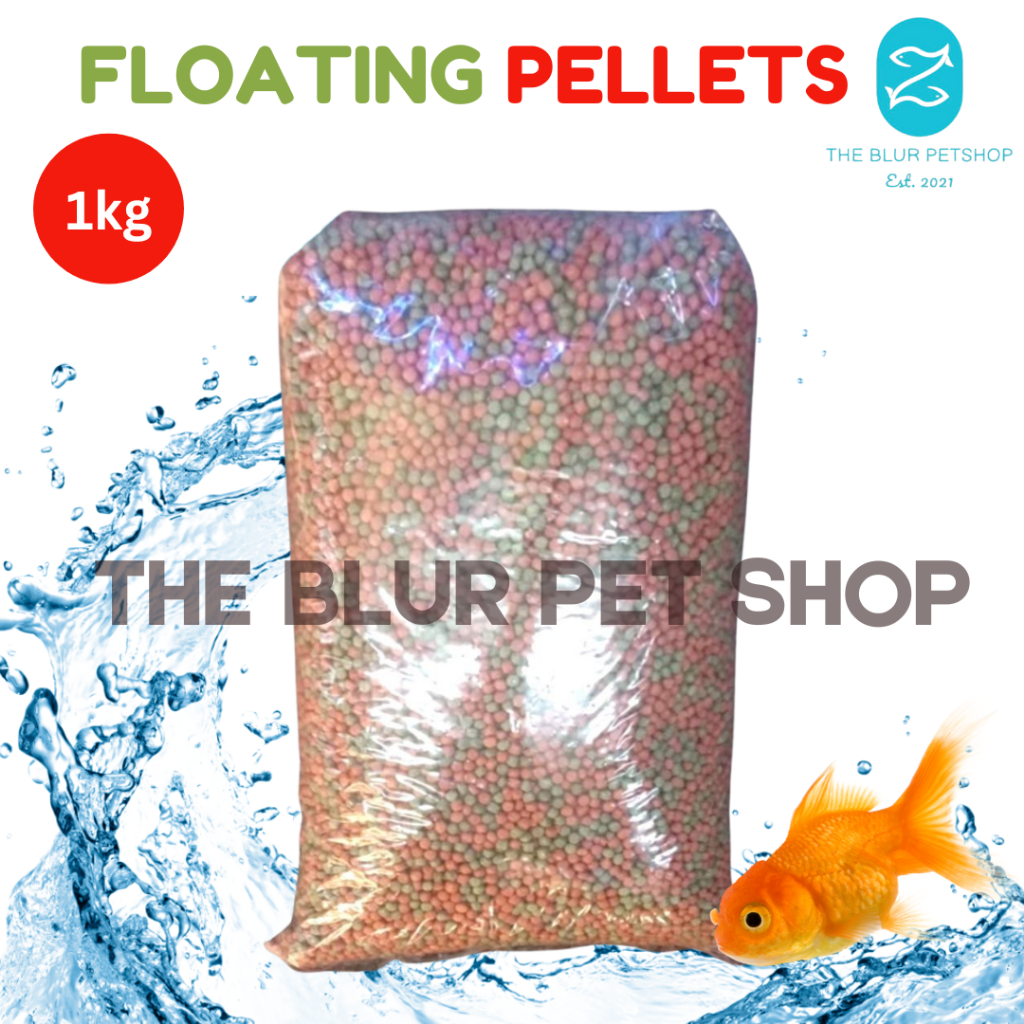 1kg Green Red Floating Pellets Pellet for Koi Goldfish Fish Food Pet ...