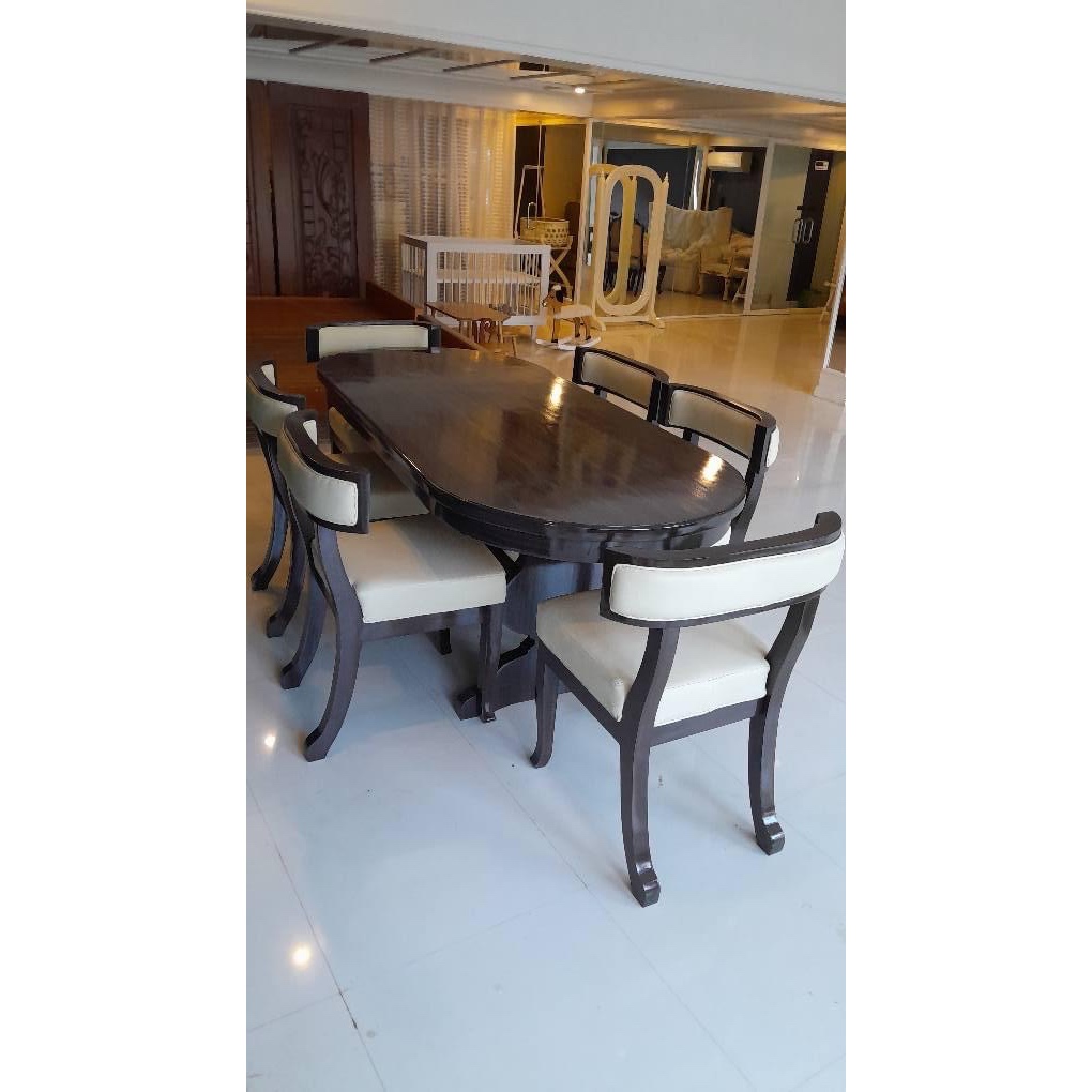 6-seater oval dining table | Shopee Philippines