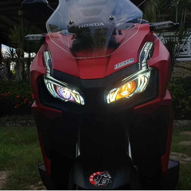 Honda ADV 160 Winker/Headlight Decal Sticker Semi Transparent Sharingan ...