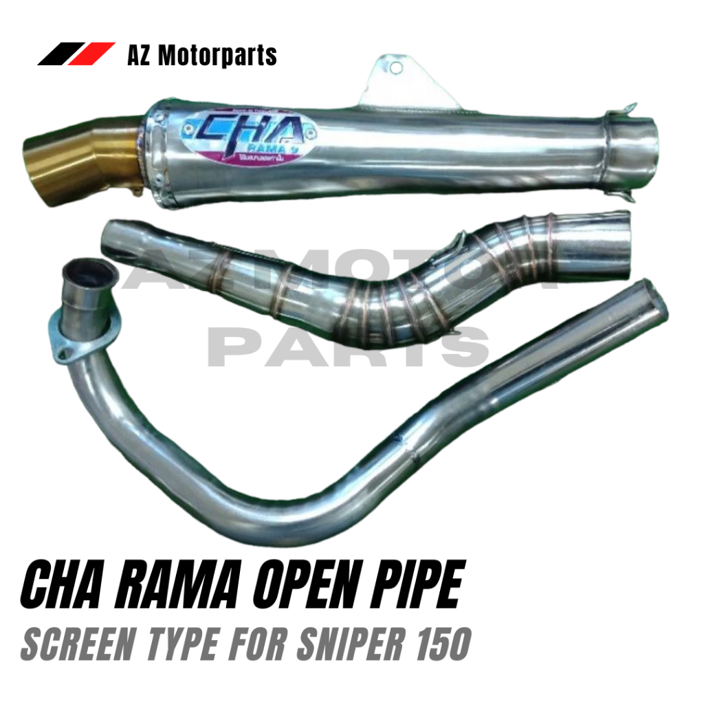 CHA RAMA Open pipe Screen type for Sniper 150 | Shopee Philippines