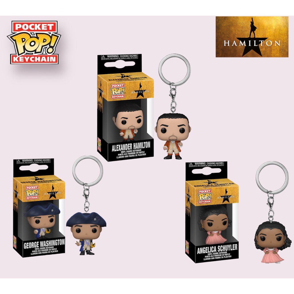 Hamilton - Pocket Pop Keychains (Alexander Hamilton, Angelica Schuyler ...