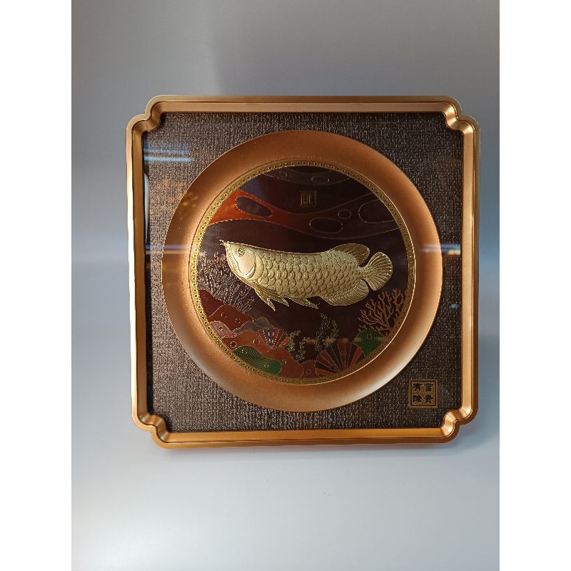Gold Arowana frame Golden Arowana Frame 24K gold plated arowana frame ...