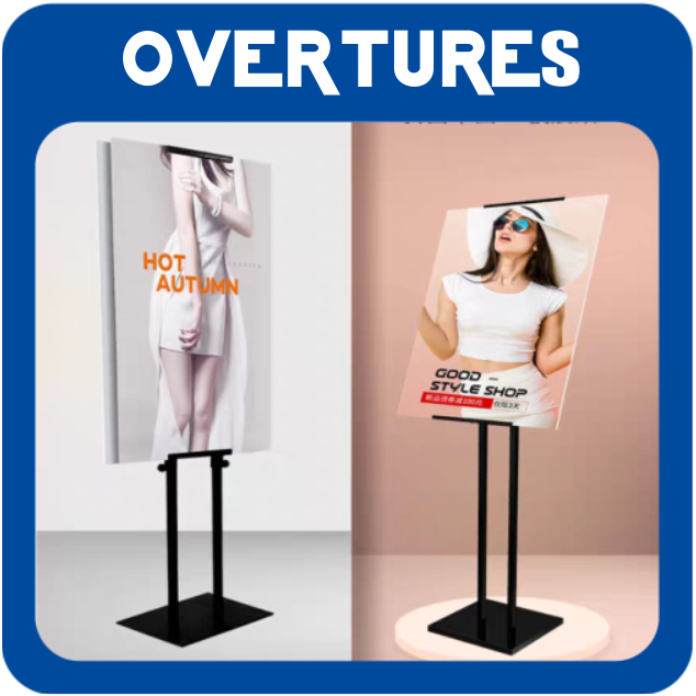 Double sided Board Banner KT Pedestal Stand Poster Sintra Display Stand ...