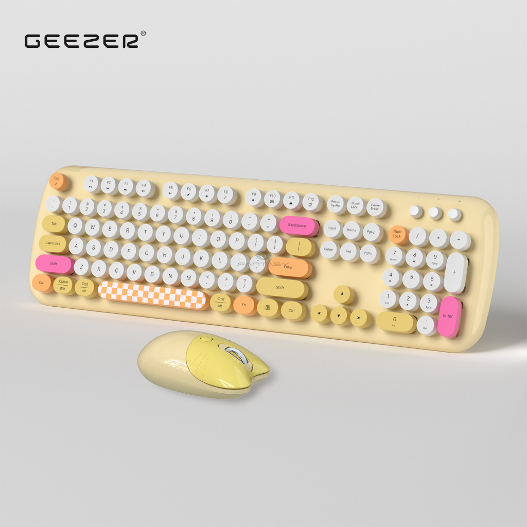 Mofii GEEZER Zero Wireless Cute Keyboard and Mouse Set Office Keyboard ...
