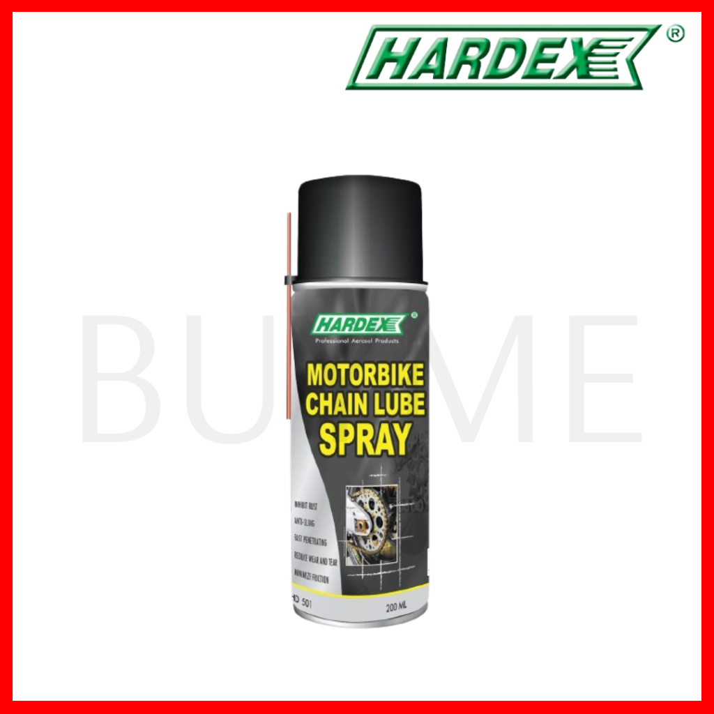 HARDEX MOTORBIKE CHAIN LUBE SPRAY (200ML) | Shopee Philippines