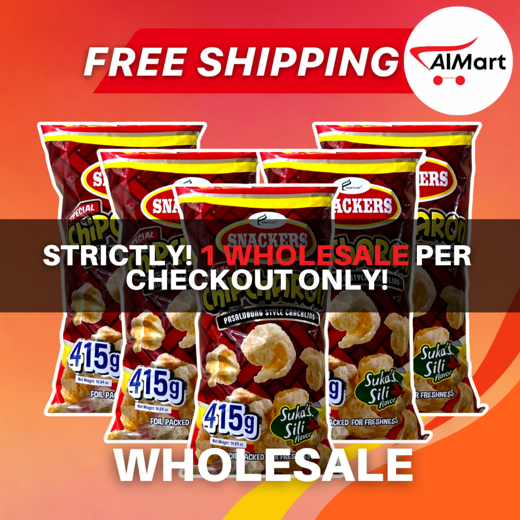 WHOLESALE! SNACKERS SUKAT SILI 415GRAMS (15 PIECES PER BOX) | Shopee ...