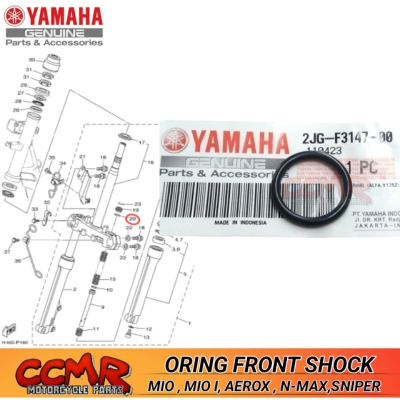 YAMAHA ORING FRONT SHOCK MIO I 125 / MIO / AEROX / N-MAX V1-V2 / SNIPER ...