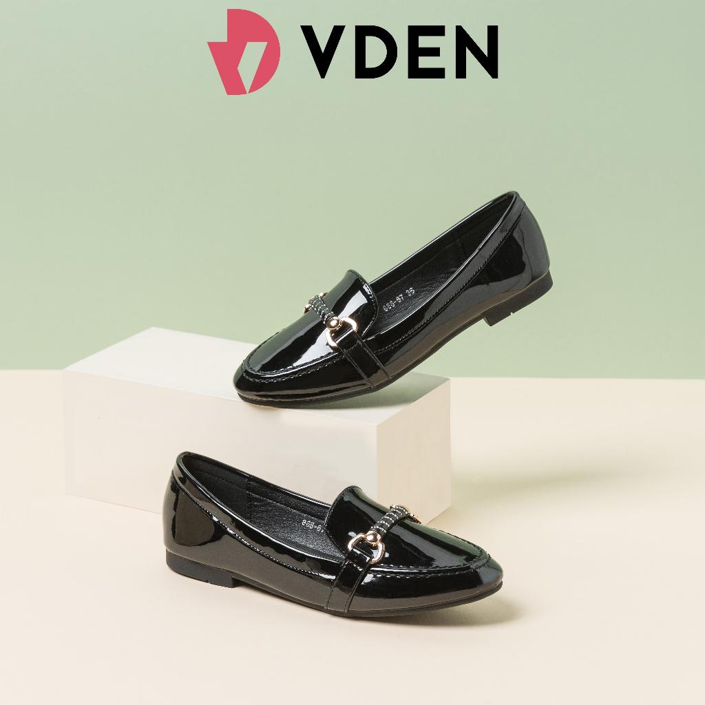 VDEN Women Patent Leather Shiny Loafer Shoes 666-67 Simple Bright Color ...
