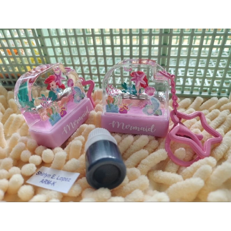 water world mermaid self inking stamp personalized stamp Digi stamp ...