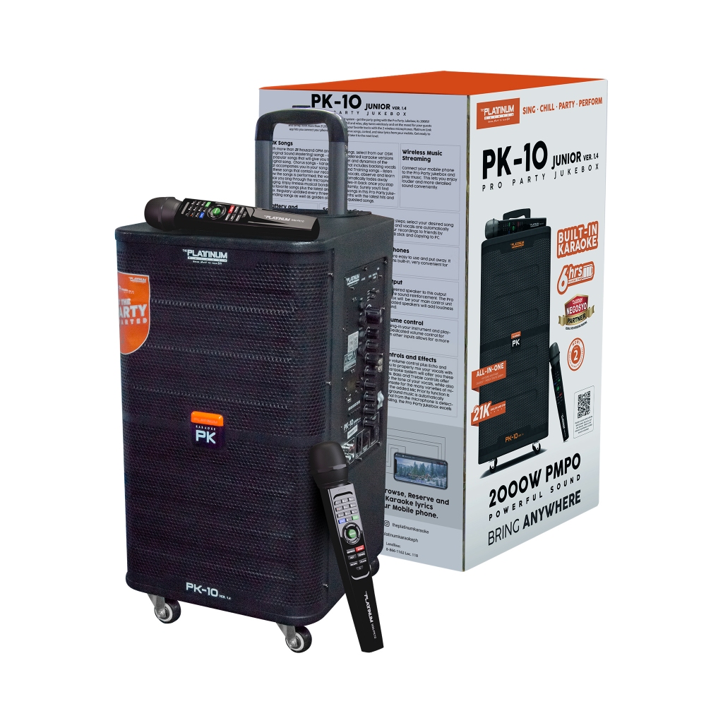 Platinum Karaoke PK10 Pro Party Jukebox Bluetooh Speaker | Shopee ...