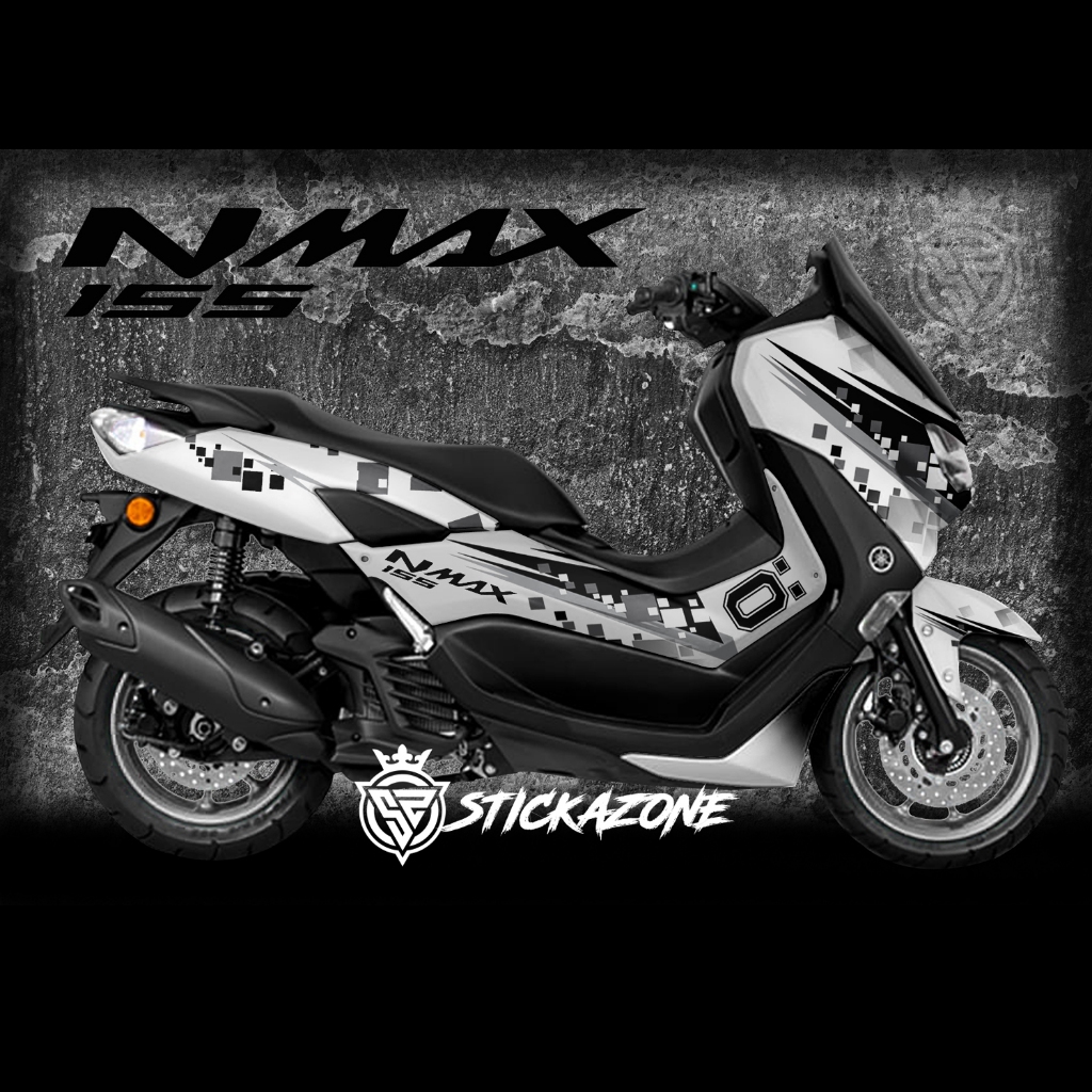 YAMAHA NMAX 155 VERSION 2 FULL STICKER DECALS PRINTED LAMINATED SZ ...