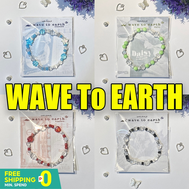 Wave To Earth Bracelet Couple Matching Seasons Bad Crochet Initial ...