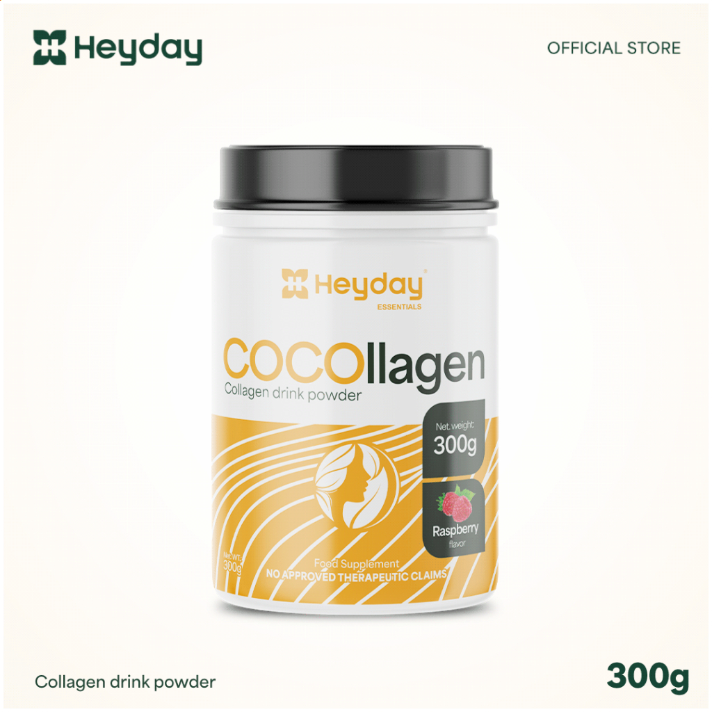 HEYDAY Essentials COCOllagen Powder 300g | Delicious Raspberry Drink ...