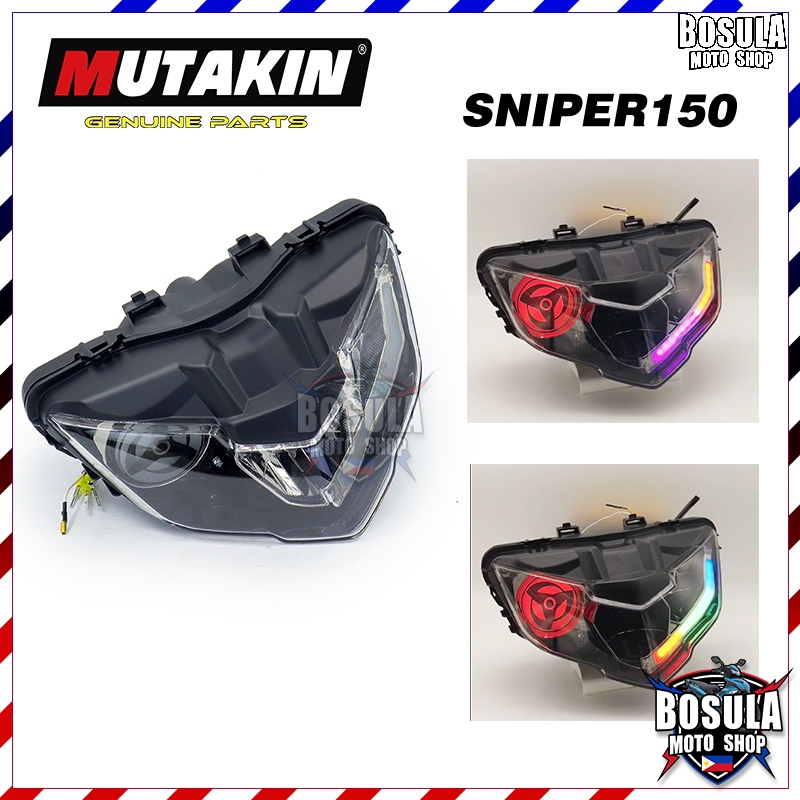 MUTAKIN LED Headlight Assembly For Yamaha Sniper 150 V2 LC135 V8 ...